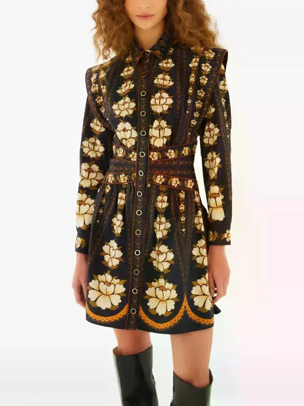 Farm Rio Floral-print Mini Dress