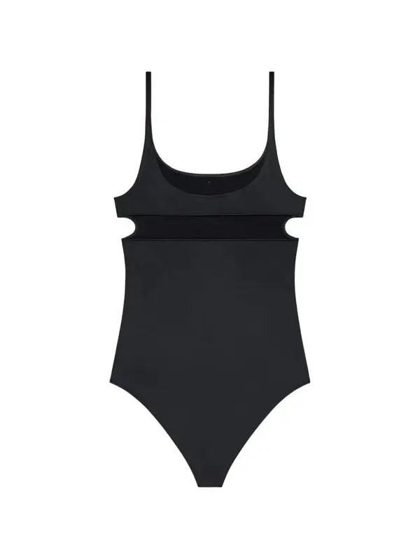 COURREGES Cut-out One-piece Swimsuit - Black