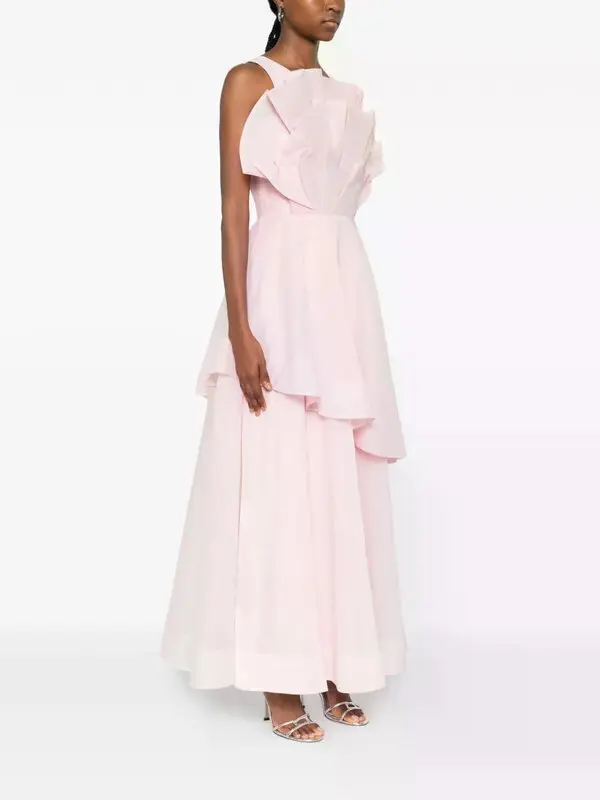 Aje Selestia Ruffled Layered Midi Dress