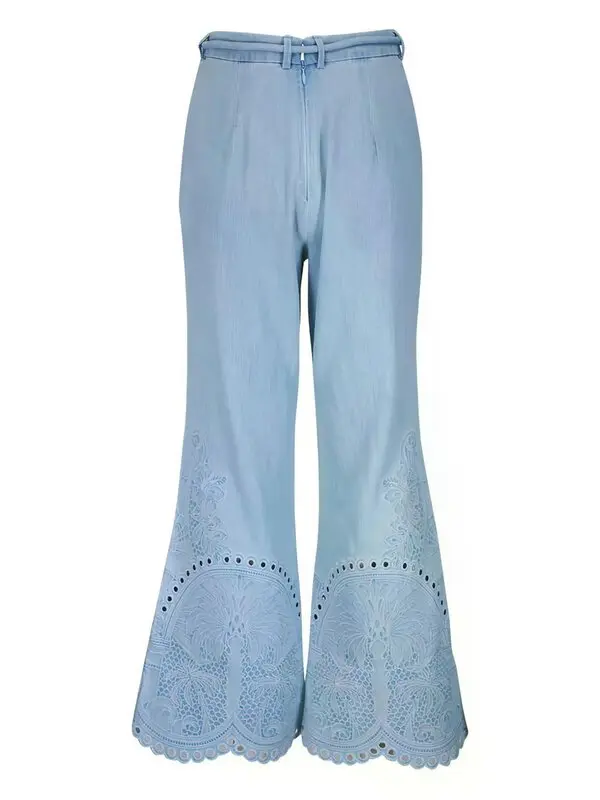 Zimmermann Eyelet-embroidered Trousers
