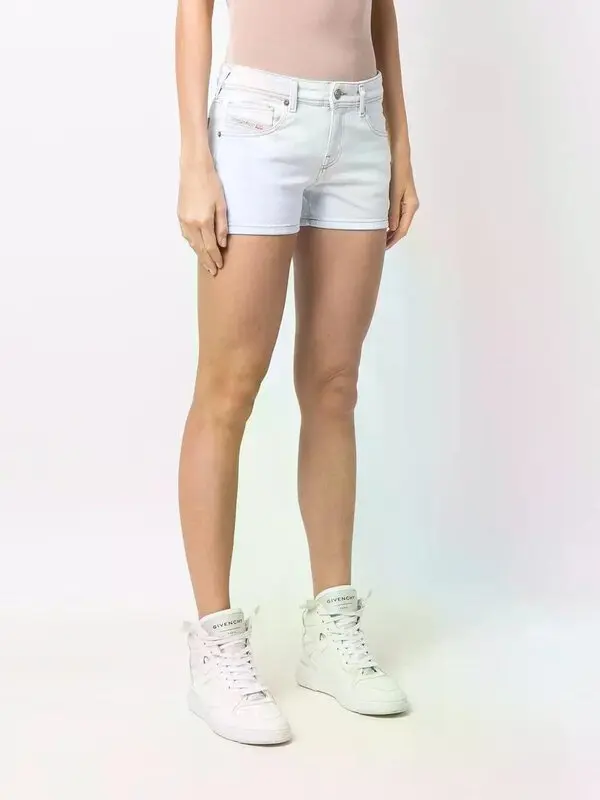 DIESEL® Low-rise Light-wash Denim Shorts