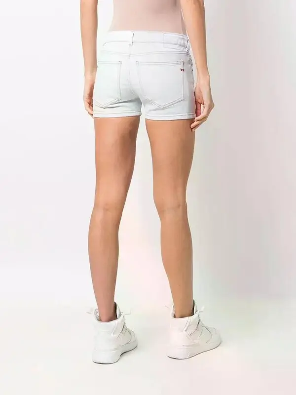 DIESEL® Low-rise Light-wash Denim Shorts