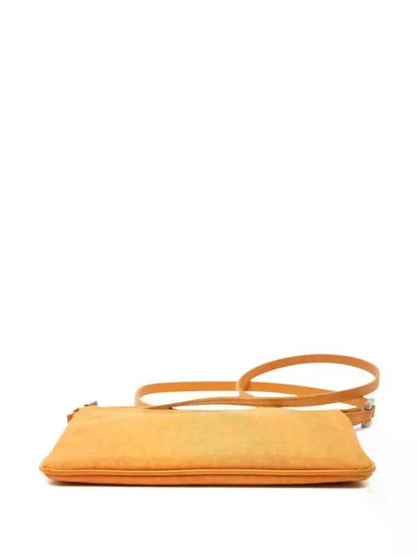 Fendi Zucchino Canvas Crossbody Bag - Orange