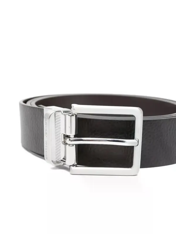 Emporio Armani Buckle-detail Belt - Brown