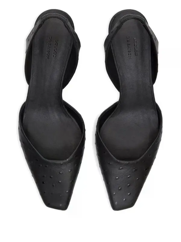 Loulou De Saison Sully Square-toe Pumps - Black