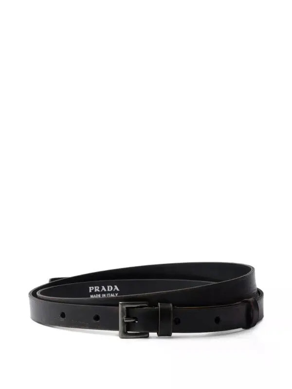 Prada Leather Belt - Black