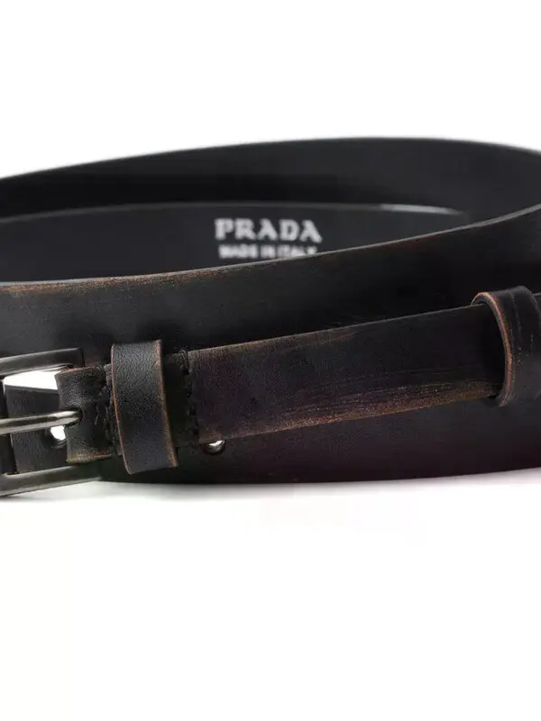 Prada Leather Belt - Black