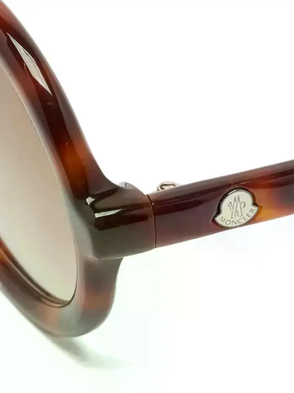 Moncler Tortoiseshell Round-frame Sunglasses