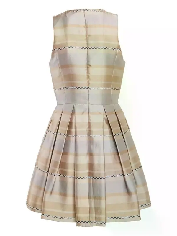 Armani Exchange Pleated Stripe Dress