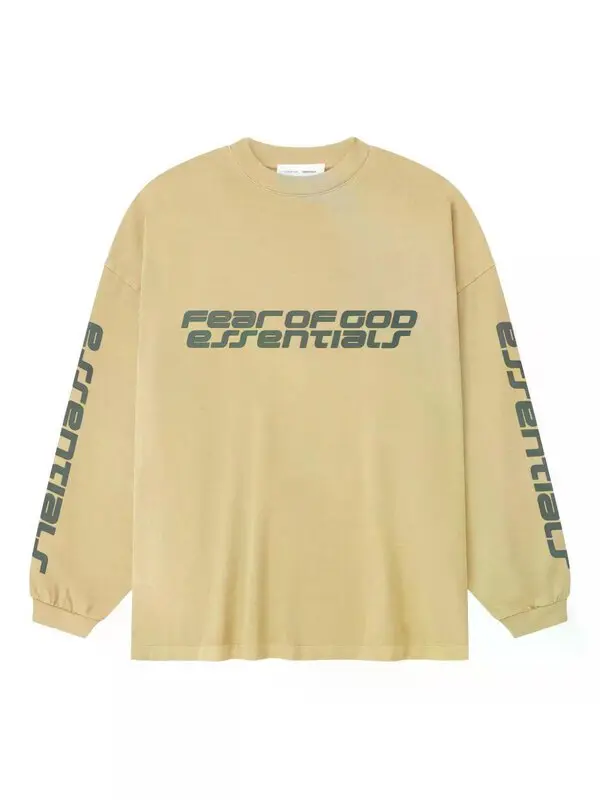 Fear Of God 90s" Printed Long Sleeve T-shirt - Yellow
