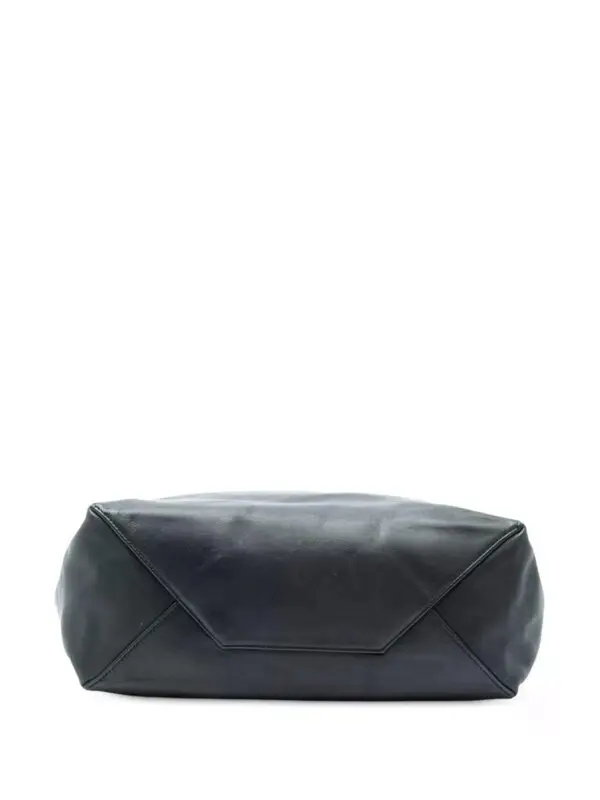 Celine 2013 Bicolor Leather Vertical Cabas Tote Bag - Green
