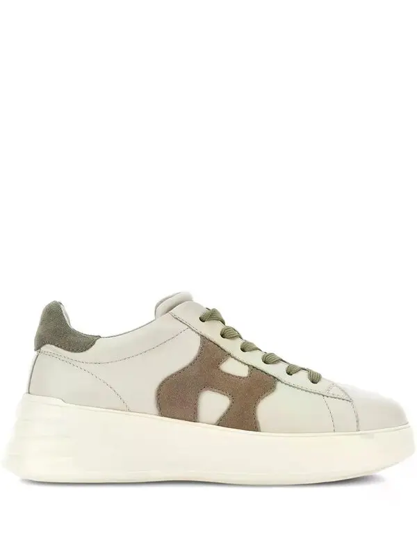 Hogan Rebel Leather Sneakers - Neutrals