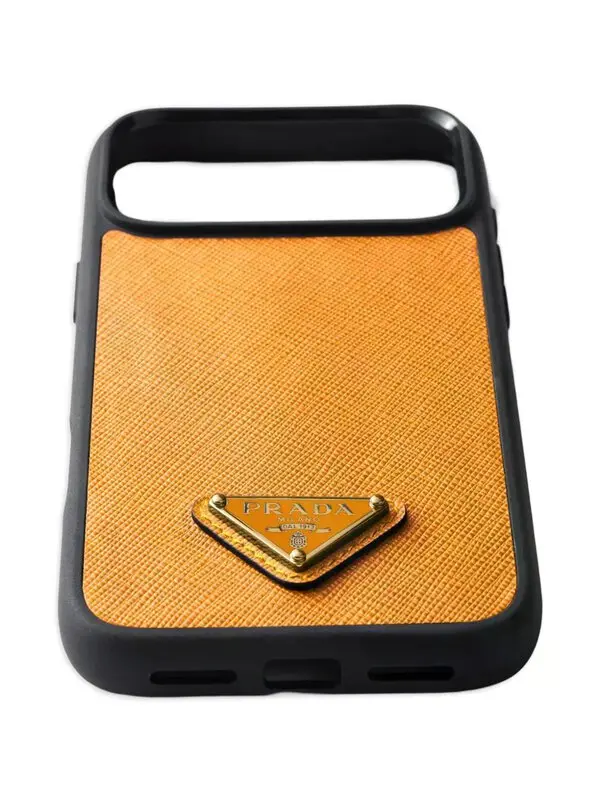 Prada Triangle-logo Iphone 17 Pro Max Case - Orange