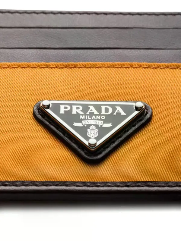 Prada Triangle-logo Leather Card Holder