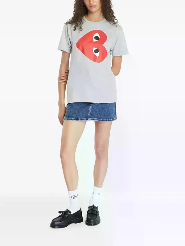 Play Comme Des Garcon Sideways Heart T-shirt