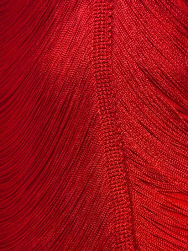 NISSA Fringed Midi Dress
