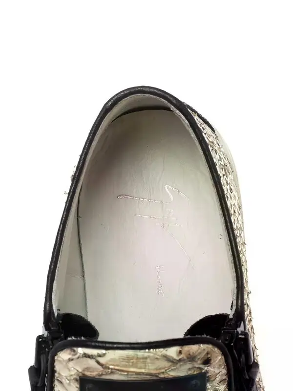 GIUSEPPE ZANOTTI Python Embossed Sneakers