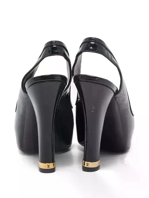 LOUIS VUITTON 125mm Leather Heeled Slingback Pumps