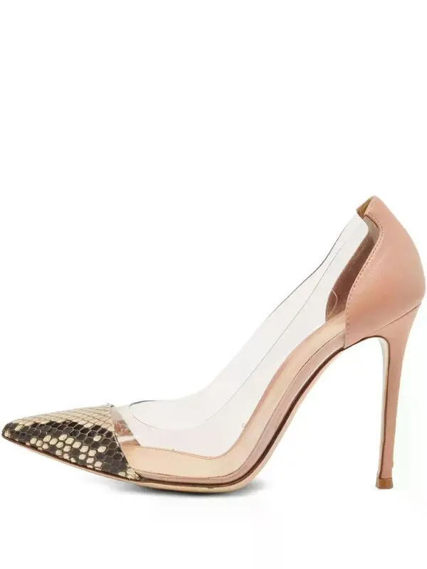 GIANVITO ROSSI Plexi Pumps - Neutrals