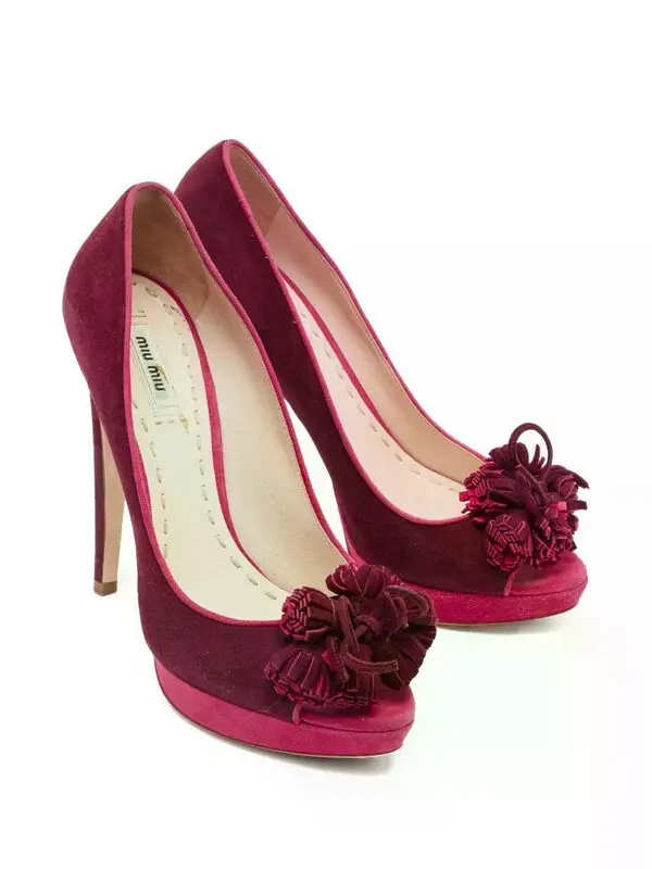 Miu Miu Leather Heeled Sandals