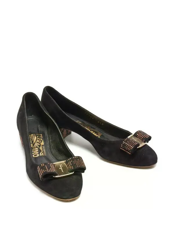 FERRAGAMO 40mm Leather Pumps