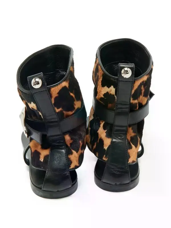 GIUSEPPE ZANOTTI Leopard Print Sandals