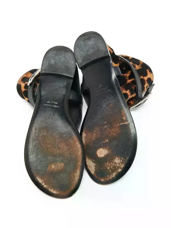 GIUSEPPE ZANOTTI Leopard Print Sandals