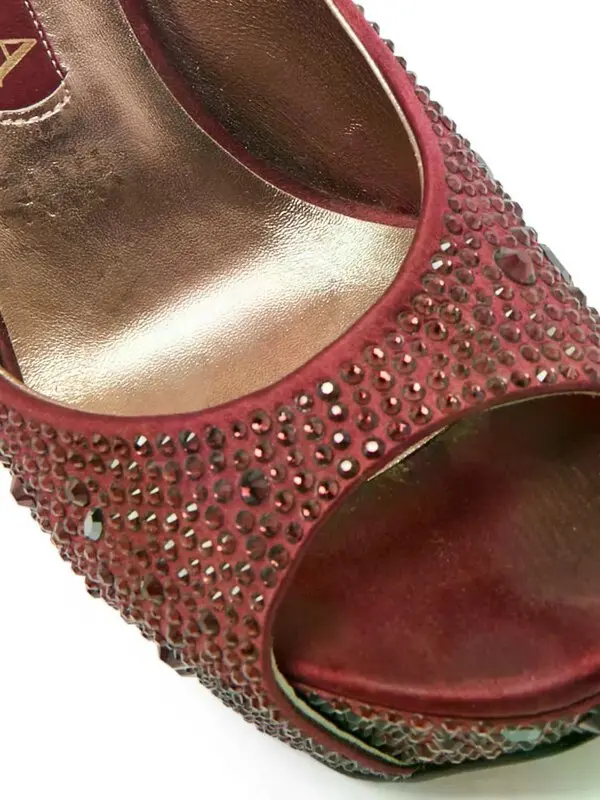 GINA Crystal Embellished Platform Sandals