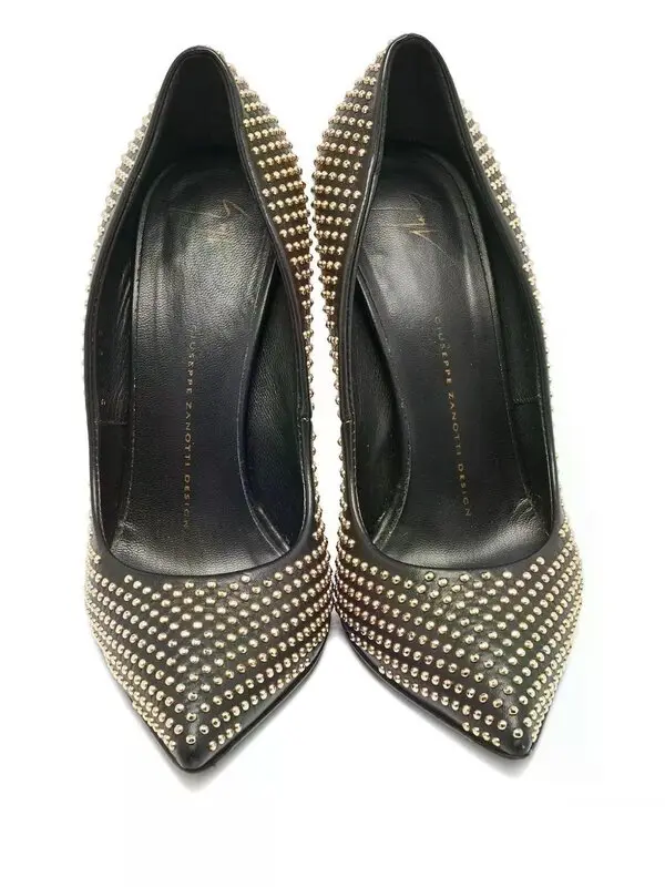 GIUSEPPE ZANOTTI Ester Studded Leather Pumps