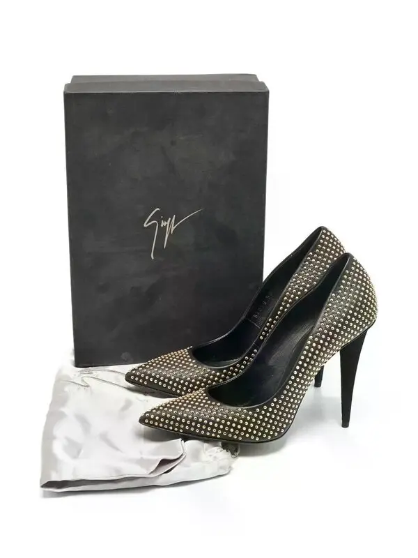GIUSEPPE ZANOTTI Ester Studded Leather Pumps