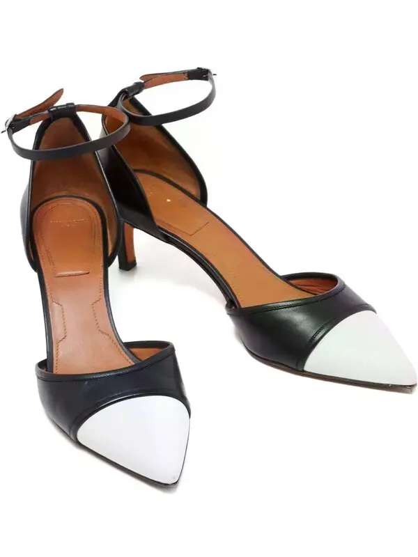 Givenchy 65mm Leather Ankle-strap D'orsay Heeled Pumps - Black