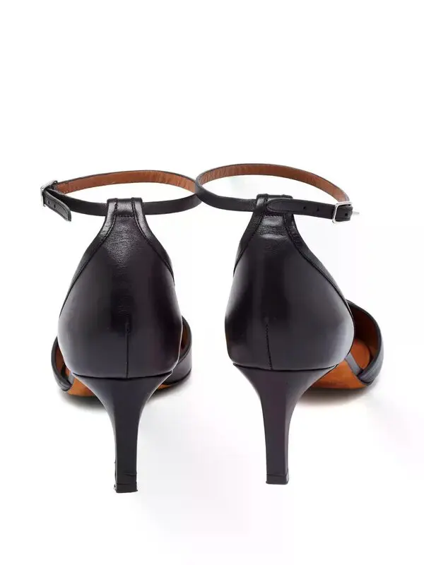 Givenchy 65mm D'orsay Leather Ankle-strap Pumps