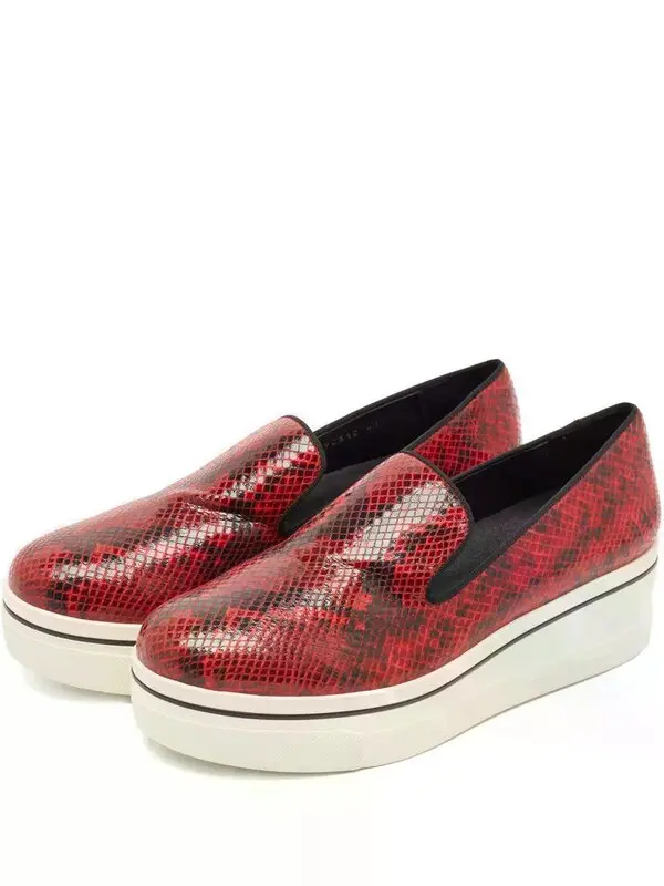 Stella McCartney Platform Snake-effect Loafers