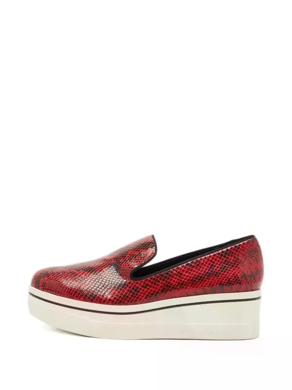 Stella McCartney Platform Snake-effect Loafers