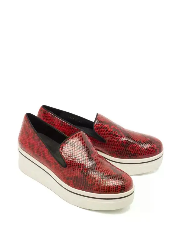 Stella McCartney Platform Snake-effect Loafers