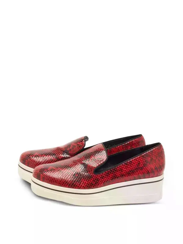 Stella McCartney Platform Snake-effect Loafers