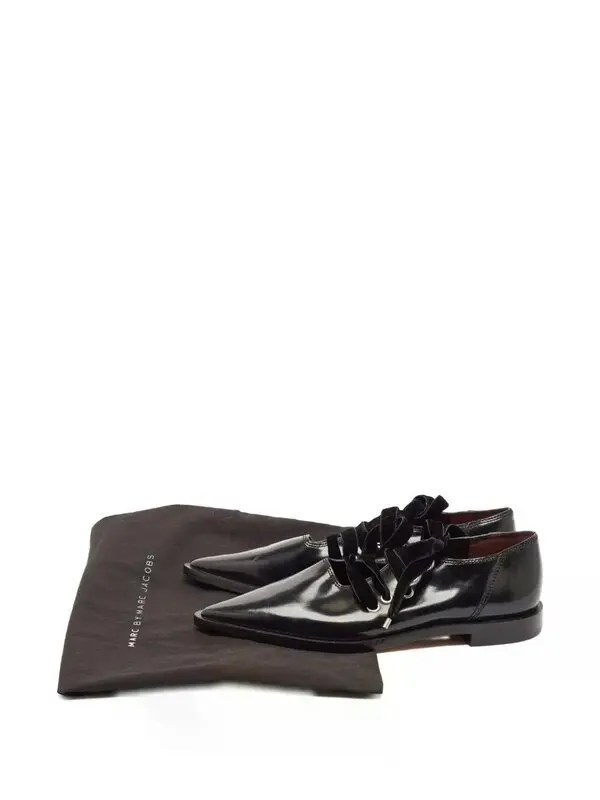 Marc Jacobs Pointed-toe Lace-up Flats