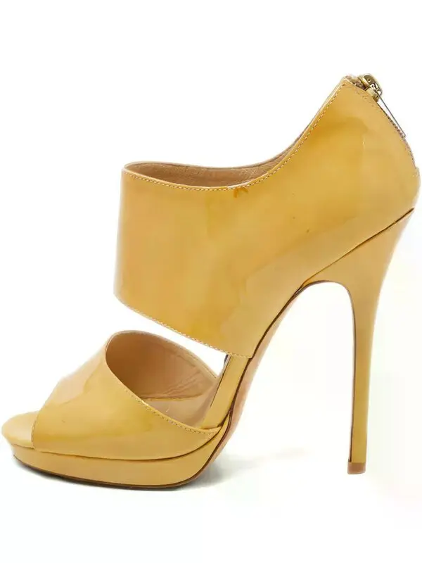 JIMMY CHOO Patent Leather Sandals - Neutrals