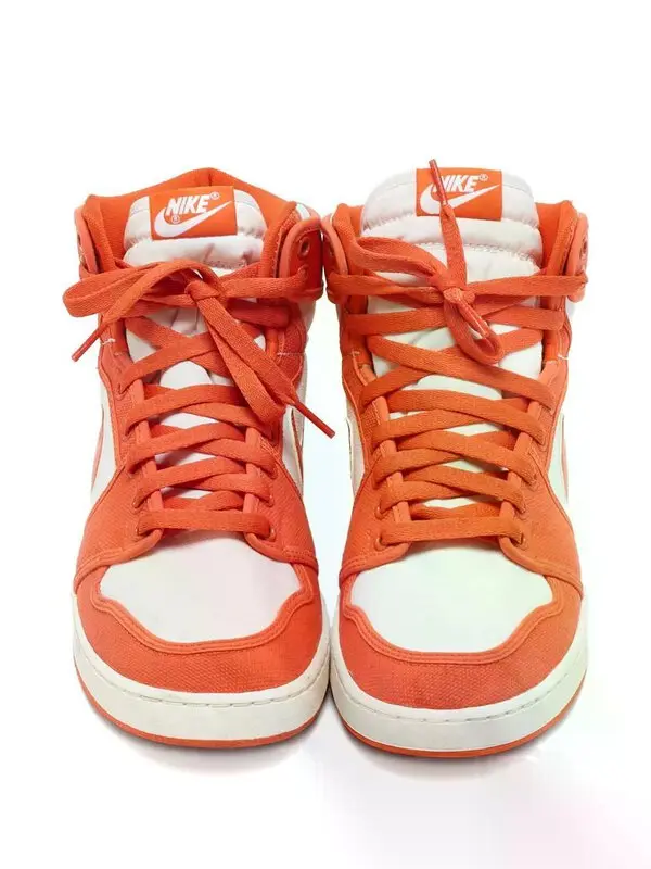 JORDAN Air 1 Leather Sneakers - Orange