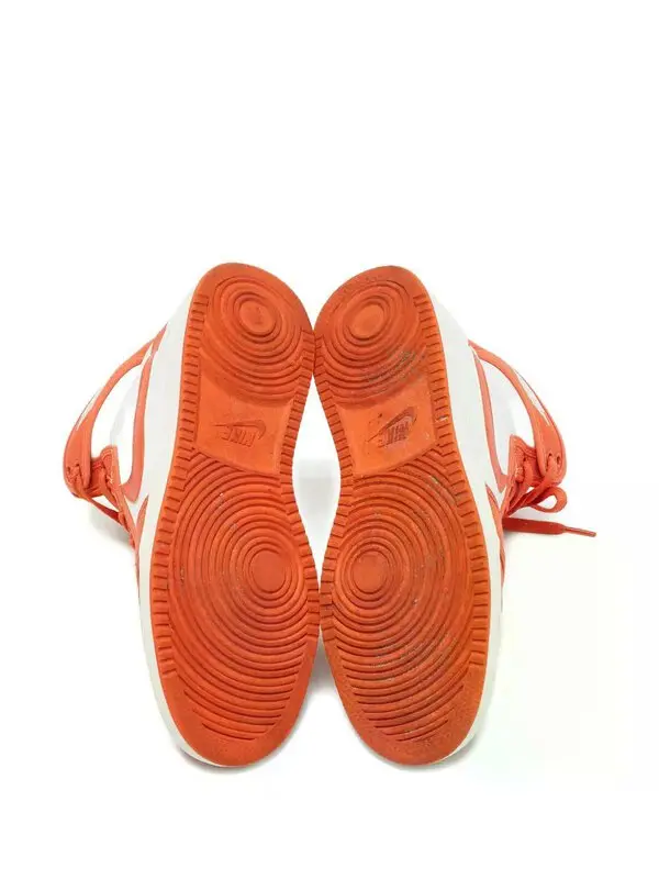JORDAN Air 1 Leather Sneakers - Orange