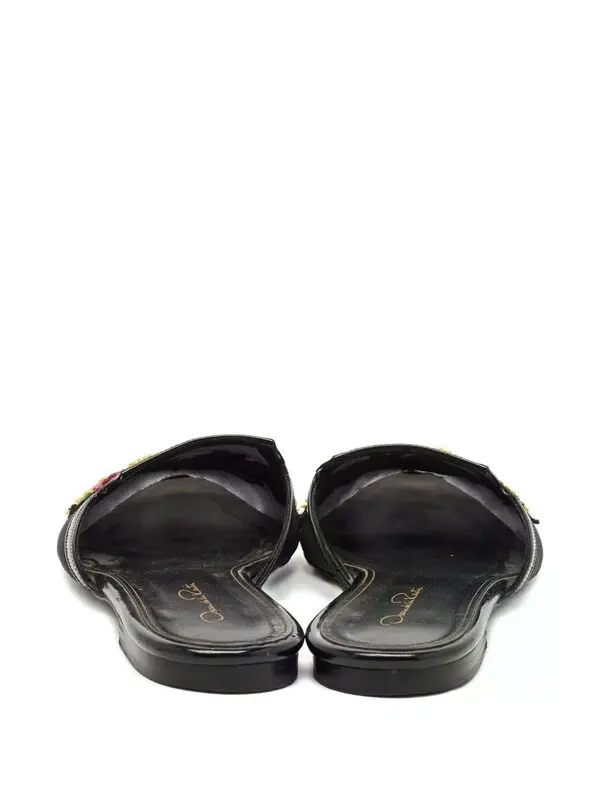 Oscar De La Renta Mesh Embellishment Mules