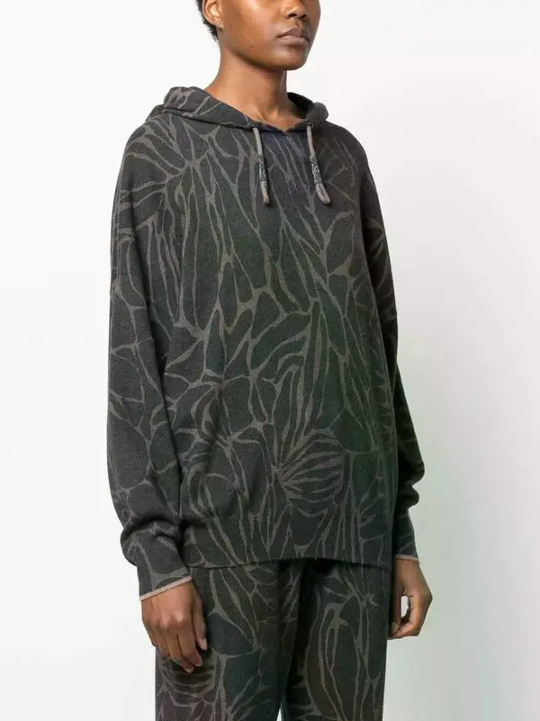 Brunello Cucinelli Graphic-print Cashmere Hoodie