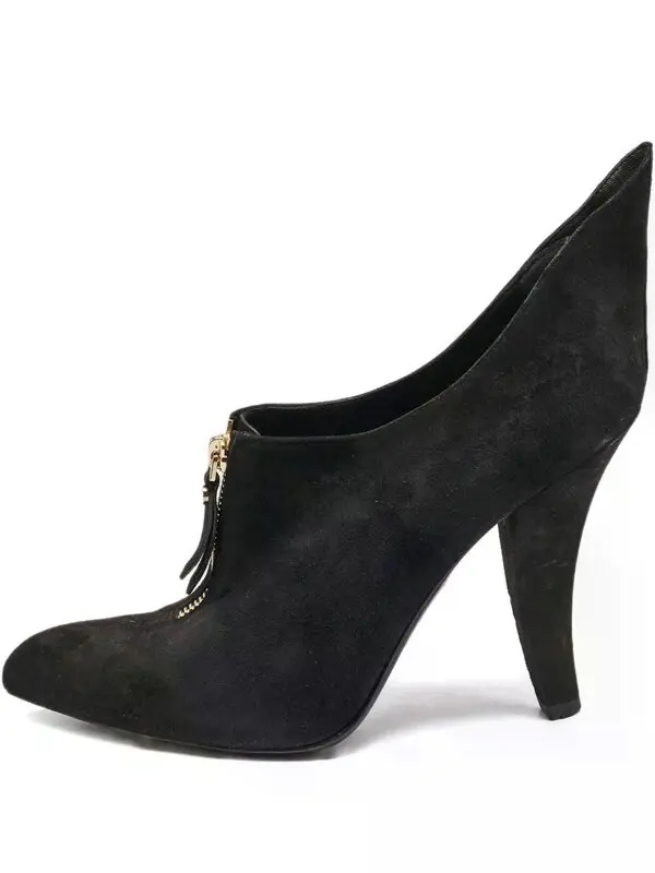 LOUIS VUITTON Suede Zip Booties