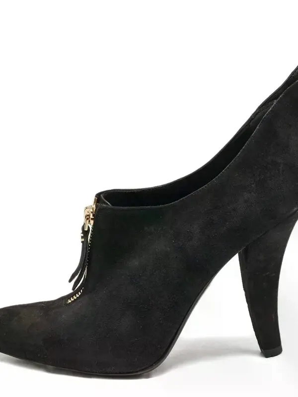 LOUIS VUITTON Suede Zip Booties