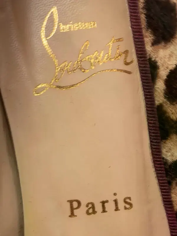 CHRISTIAN LOUBOUTIN Leopard-print Slippers