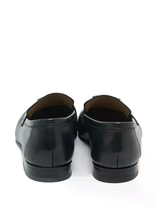 Hermès Crocodile-effect Leather Loafers