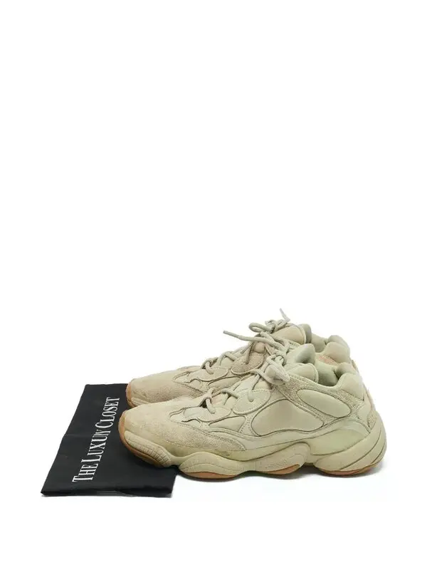 ADIDAS X YEEZY 500 Suede Layered Sneakers - Neutrals