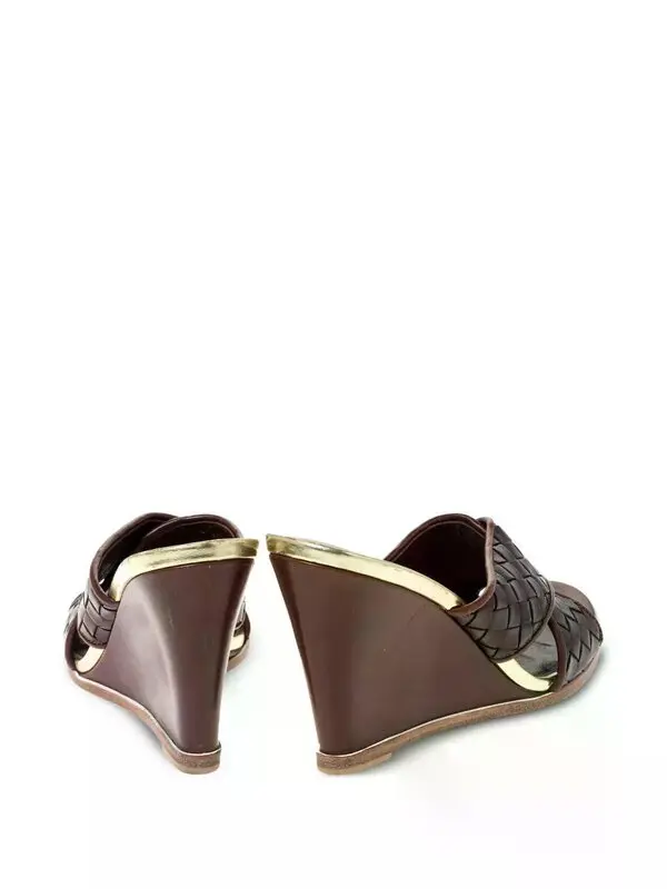 LORIBLU 100mm Interwoven Wedge Sandals