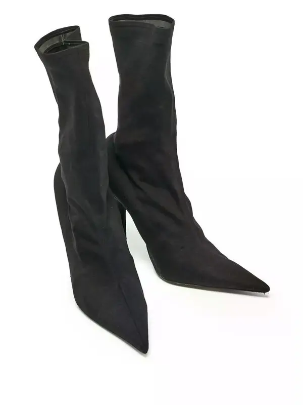 Balenciaga 110mm Knife Ankle Boots - Black