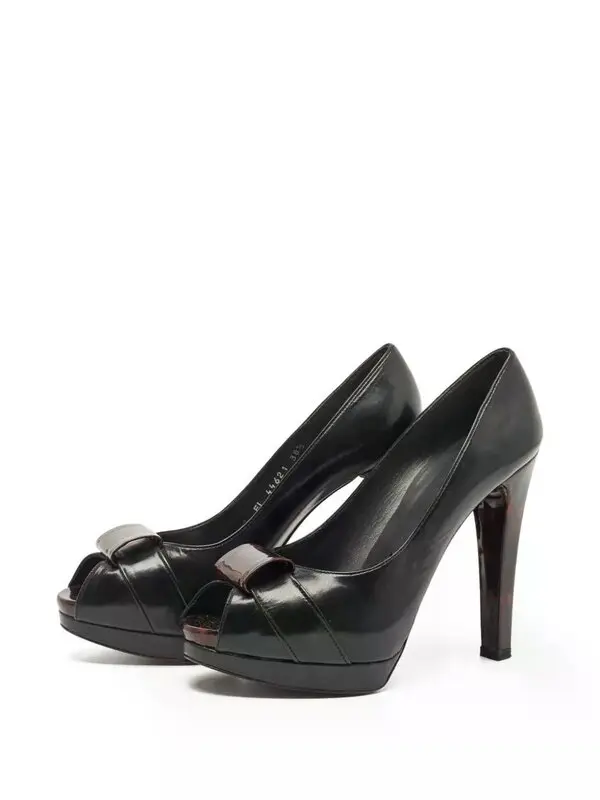 STUART WEITZMAN 130mm Leather Peep Toe Pumps